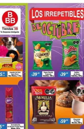 Catalogo tiendas Tres B hasta Octubre 2024